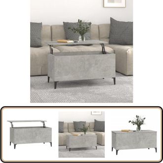 vidaXL Couchtisch Betongrau 90x44,5x45 cm Holzwerkstoff - Couchtisch - Wohnraum - Esszimmer - Holzwerkstoff - Betongrau