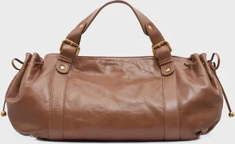 Gerard Darel Sac &agrave; main en cuir effet froiss&eacute; - 24H
