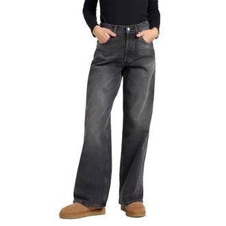 Lee Low Slung Slouch Jeans, Charred Black, 32W / 33L Femmes