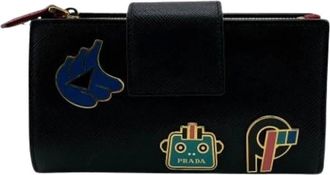 Prada unisex, Pre-owned, Noir, Taille: ONE Size Portefeuille Vintage Pre-owned