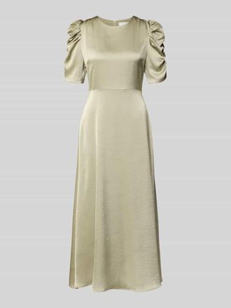 Neo Noir Cocktailkleid aus Satin mit Puff&auml;rmeln Modell Benuti Solid