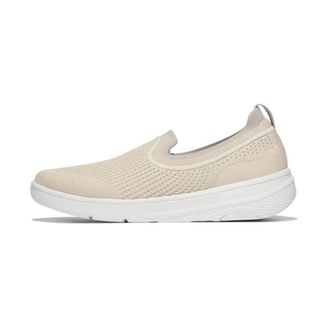 FitFlop FitFlop Damen Super-q Knit Slip-ons Sneaker, Beige, 38 EU