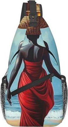 Generic Sac &agrave; bandouli&egrave;re rouge, jaune, bleu et noir - Sac &agrave; bandouli&egrave;re de voyage pour homme - Sac &agrave; dos de randonn&eacute;e