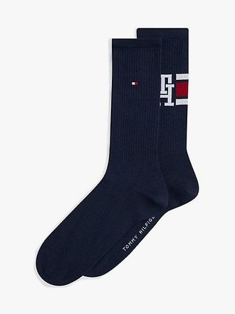 Tommy Hilfiger Lot de 2 paires de chaussettes à monogramme