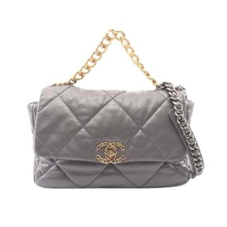 Chanel Pre-owned 19 Matelasse Leder 2way Schultertasche - - Pre-owned - Damen - Grau - ONE SIZE