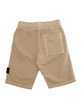 Stone Island Boys Bermuda Shorts Beige Cotton