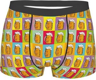 Generic Pop Art dune Chope De Bi&egrave;re Homme Cale&ccedil;on Boxeur Doux Boxer Cale&ccedil;ons Fitted Cale&ccedil;ons Respirant sous-V&ecirc;tements M