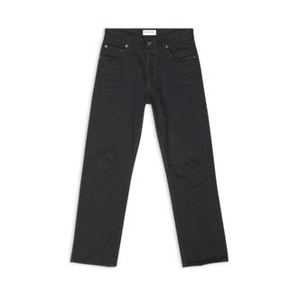 Balenciaga Japanische Denim Unisex Slim Fit Jeans - - Jeans - Damen - Schwarzk - W27