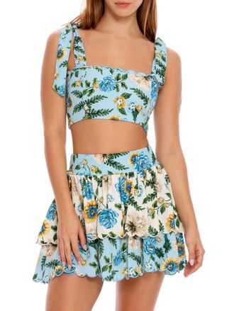 Agua Bendita Rhea Aine Crop Top Size M