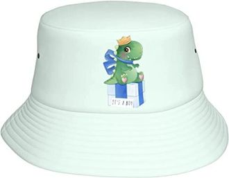 Generic Personnalisé Chapeau Bob Adorable Dinosaure Chapeaux de Soleil de Plage Imprimé Bobs Homme pour pêche Filles Voyage