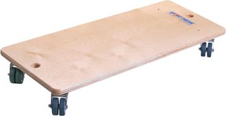 Sport-Thieme Rollbrett Jumbo | Rollbrett für 2 Kinder | Holz | Extrem stabil | Für Kinder ab 6 Jahren | Belastbar bis 120 kg | Indoor | 80x37x12,5 cm