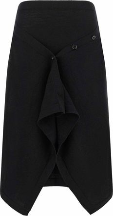 Christophe Lemaire Jupe Midi - Noir