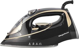 Magefesa Racing Dampfbügeleisen, 2600 W, 360 ml, Keramiksohle, sanftes Gleiten, vertikales Bügeln, Temperaturwähler, Wassertank