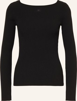 Courr&egrave;ges Pullover schwarz