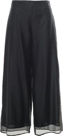 Alessia Santi Femme, Pantalons, Noir, Taille: 38 FR Wide Pantalons