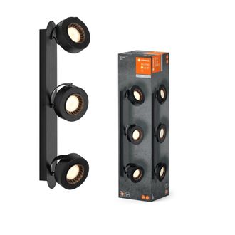 Ledvance DECOR SPOT VENUS, 16W, 650lm, schwarz, Spotleuchte, verstellbare Köpfe, vielseitig anwendbar, Innenraumspot, warmweiße Lichtfarbe, hochwertige Optik, 