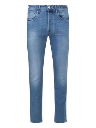 Incotex jean &agrave; boutonni&egrave;re - Bleu