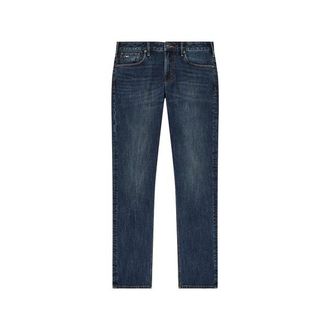 Emporio Armani Jean droit en coton m&eacute;lang&eacute;