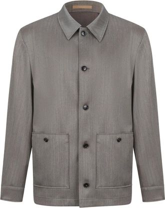 HUGO BOSS Homme, Vestes, Vert, Taille: L Surchemise D&eacute;contract&eacute;e