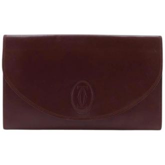 Cartier Pre-owned Must Line Kalbsleder Clutch - - Pre-owned - Damen - Rot - ONE SIZE