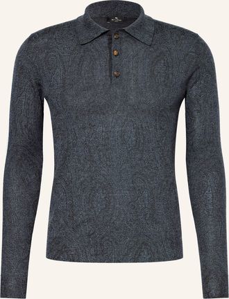 Etro Etro Strick-Poloshirt grau