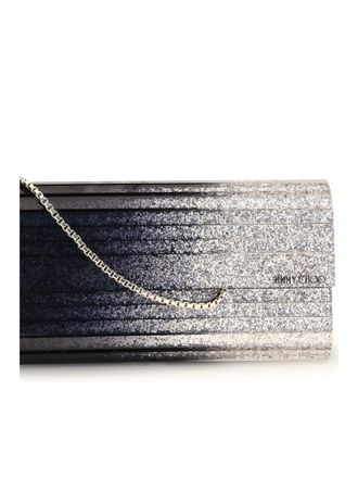 Jimmy Choo London Womens Clutch Sweetie Mother-Of-Pearl Black-Champagne Bags Black/champagne