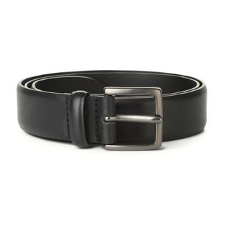 Orciani Schwarzer Lederg&uuml;rtel mit Gunmetal-Finish - - Accessories - Herren - Schwarzk - 90 CM