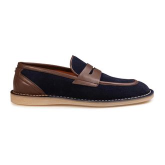 Dolce & Gabbana Homme, Chaussures, Bleu, Taille: 45 EU Florio Slipper