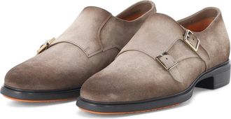 Santoni Homme, Chaussures, Brun, Taille: 45 1/2 EU Doppel-Monkstrap