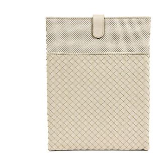 Bottega Veneta unisex, Accessoires, Beige, Taille: ONE Size Housse de Tablette de Luxe en Cuir