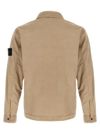 Stone Island Mens Beige Cotton Blouse