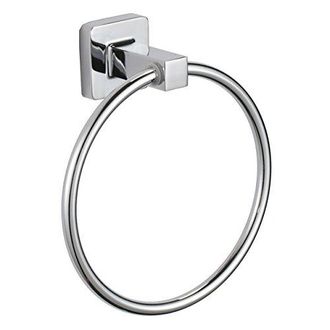 MSV 141438 Handtuchring Lucca 15 cm aus Zink verchromt, Silber, 30 x 20 x 15 cm