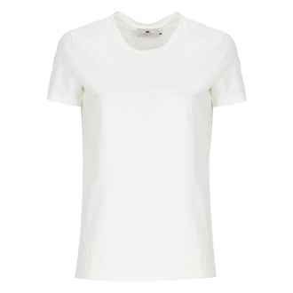 Elisabetta Franchi Logo T-Shirt - - Tops - Damen - Wei&szlig; - XL