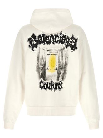 Balenciaga Mens White Cotton Sweatshirt Clothing