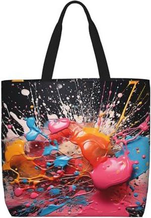 Generic M&eacute;lange De Couleurs Sac Fourre-Tout L&eacute;ger Sacs Pliable Sac Cabas Pour Universit&eacute; Gym Quotidienne