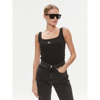 Calvin Klein Jeans Top J20J223192 Schwarz Relaxed Fit