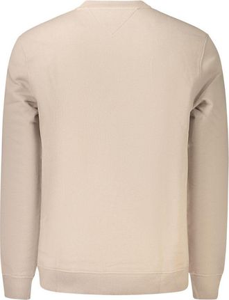 Tommy Hilfiger Logo-Print Cotton Sweatshirt - Beige