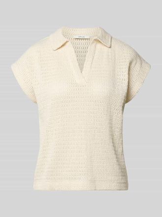 OPUS Strickshirt mit Polokragen und V-Ausschnitt Modell Somona