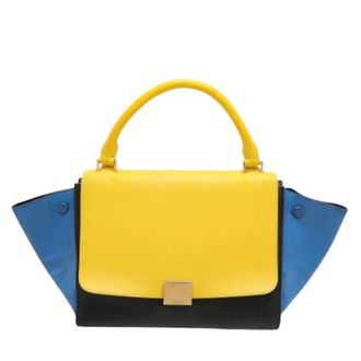 Celine Sac &agrave; rabat tricolore vintage doccasion - Femme - Pre-owned - Multicolore - Taille: ONE Size
