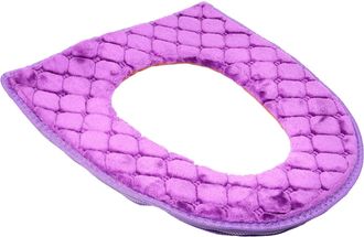 NUOBESTY Universelle Pl&uuml;sch Toilettensitzauflage mit Rei&szlig;verschluss Warmes Dickes Toilettensitzpolster f&uuml;r Badezimmer