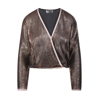 Forte_Forte Damen, Blusen & Hemden, Braun, 2XSGr&ouml;&szlig;e