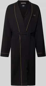 HUGO BOSS Bademantel mit Kontrastpaspeln Modell Xmas Kimono