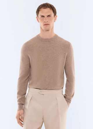 Fursac Pull col rond en cachemire - Taille XXL - Homme