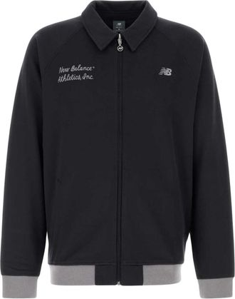 New Balance Sport Legacy Pique Jacket - - Sport - Herren - Schwarzk - S