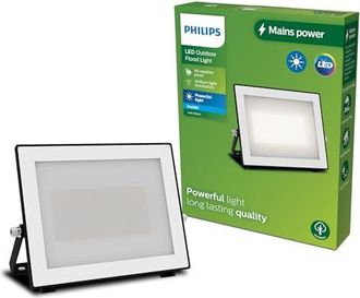 Philips Lois Flutlichtstrahler f&uuml;r den Au&szlig;enbereich, exkl. Bewegungssensor, 50 Watt, 5000K Tageslicht, Schwarz