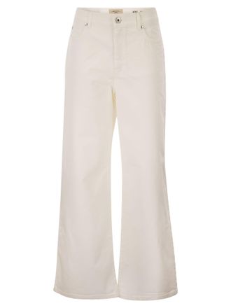Max Mara Weekend Maxmara Wkdmedina - Pantalon large en coutil de coton