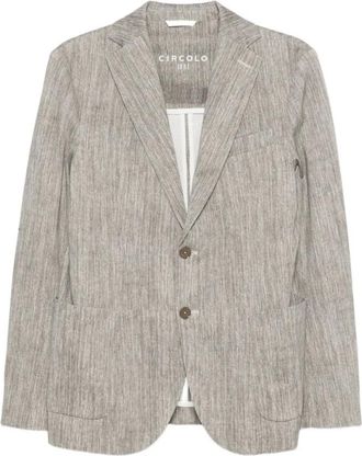 Circolo 1901 Homme, Vestes, Beige, Taille: 2XL Veste Scrub