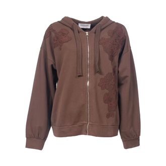 Ermanno Scervino Damen, Sweatshirts & Hoodies, Braun, MGr&ouml;&szlig;e
