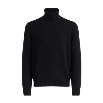 Gran Sasso Ciclista Rollkragenpullover - - Knitwear - Herren - Schwarzk - L