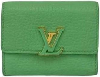 Louis Vuitton Portefeuille Pre-owned (tri-pli) - Femme - Pre-owned - Vert - Taille: ONE Size